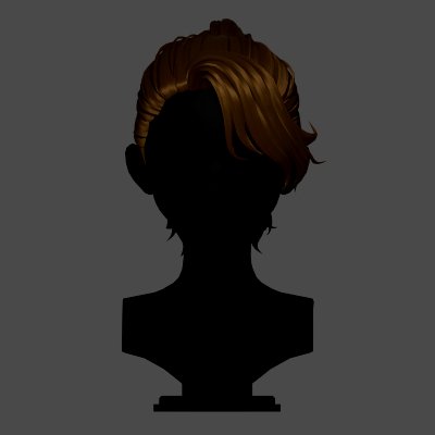 Stylized Hair V3 - 3D Model by Nik284