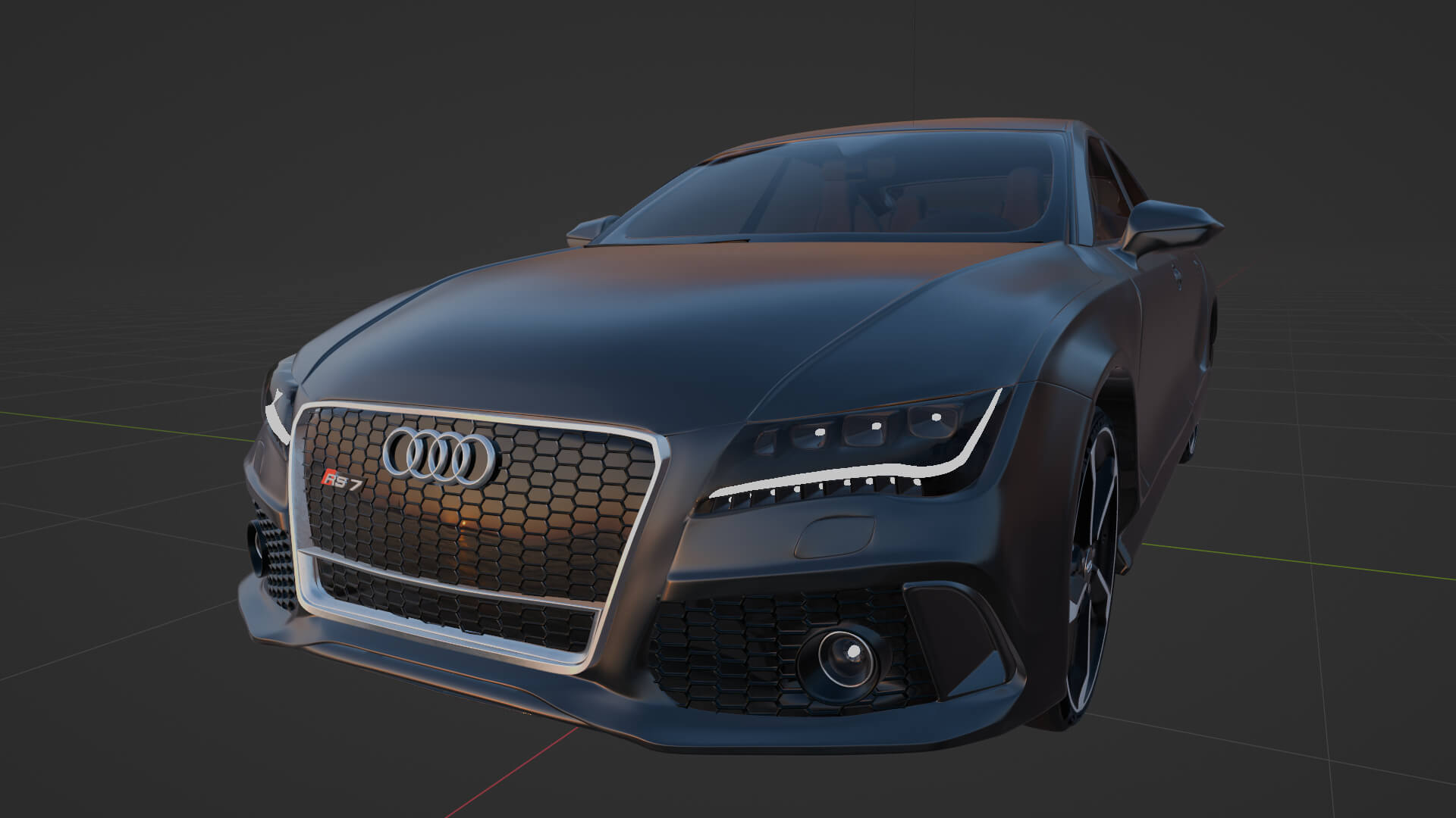 Audi RS7 2013 Sportback - 3D Model by Nikitoslav