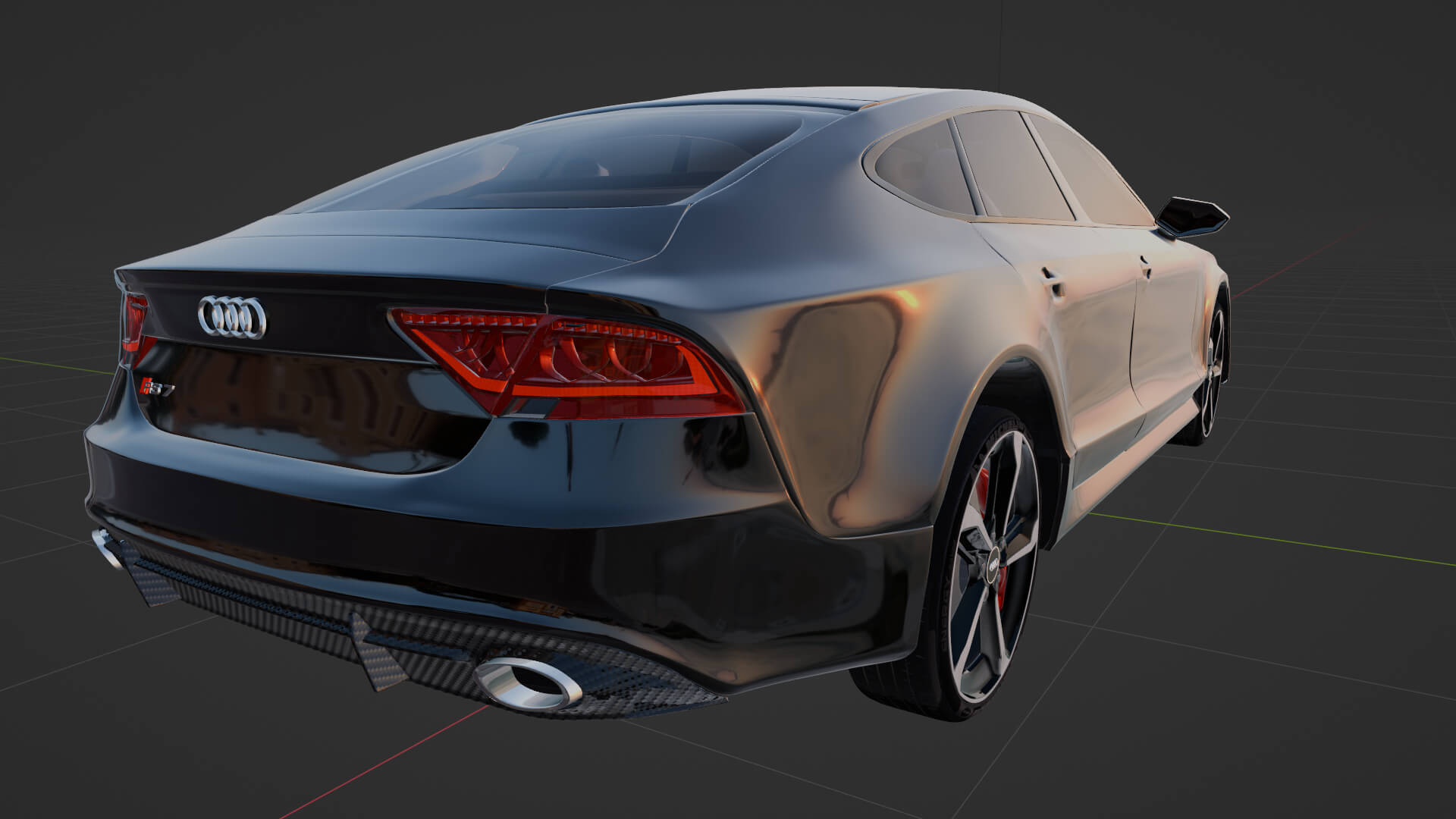 Audi RS7 2013 Sportback - 3D Model by Nikitoslav