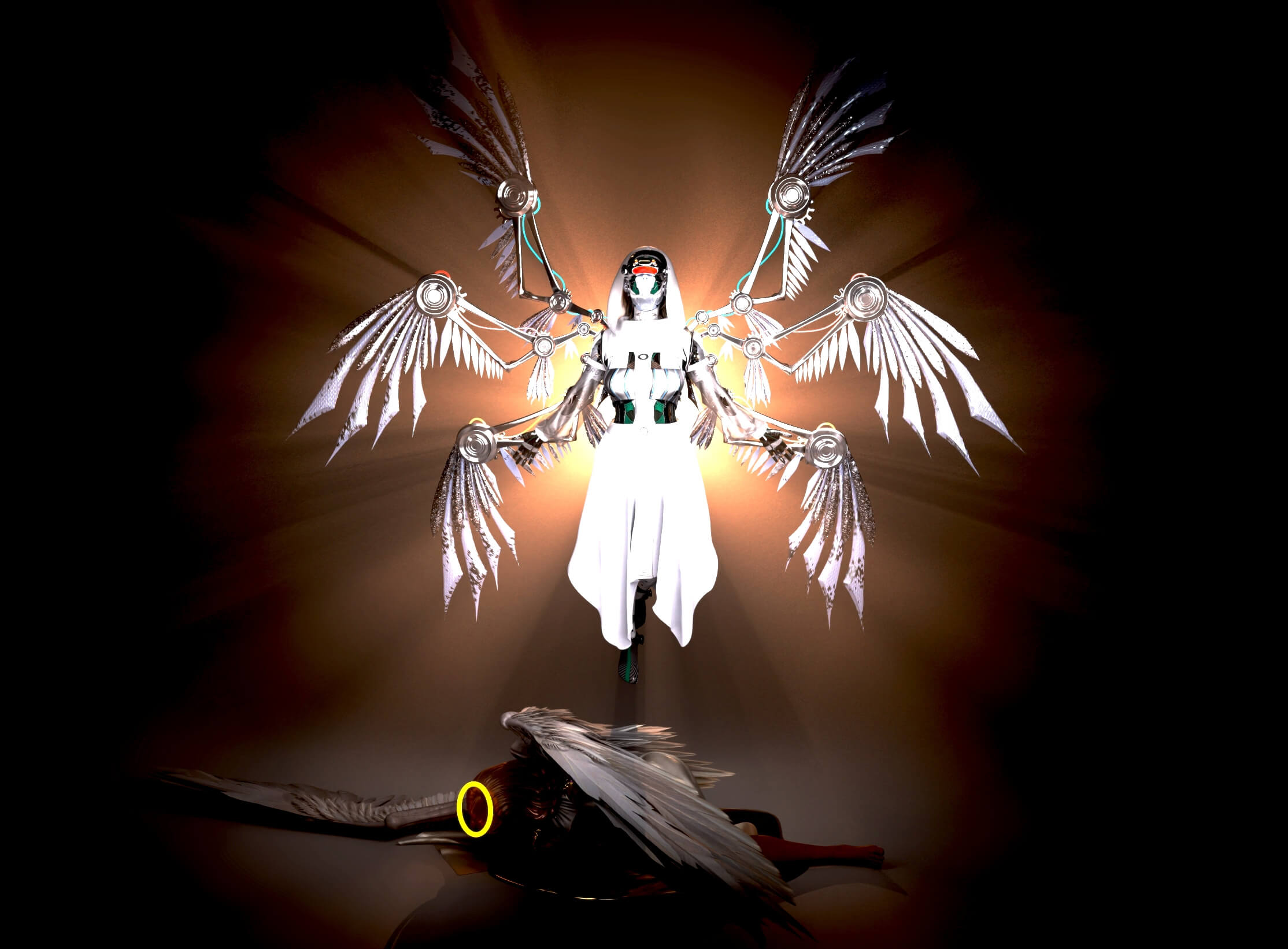 False prophet - Art of Light entry 3D Render by ninjxc