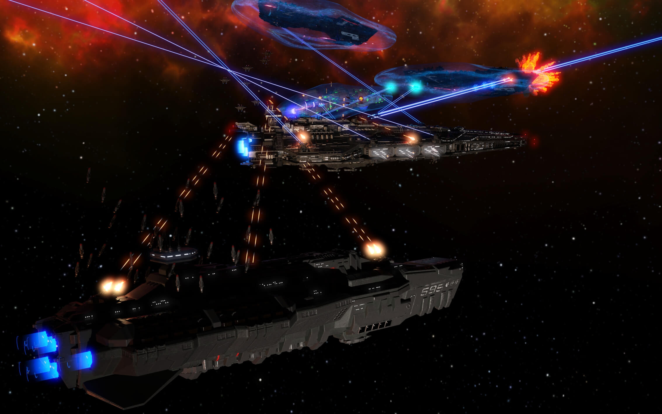 FLT Fleet action 3D Render | RenderHub Gallery