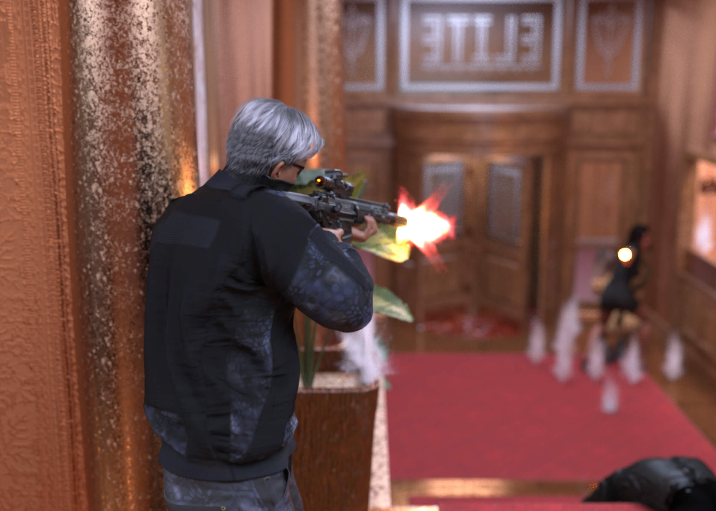 Grab the cat 3D Render, Digital Art by ninjxc