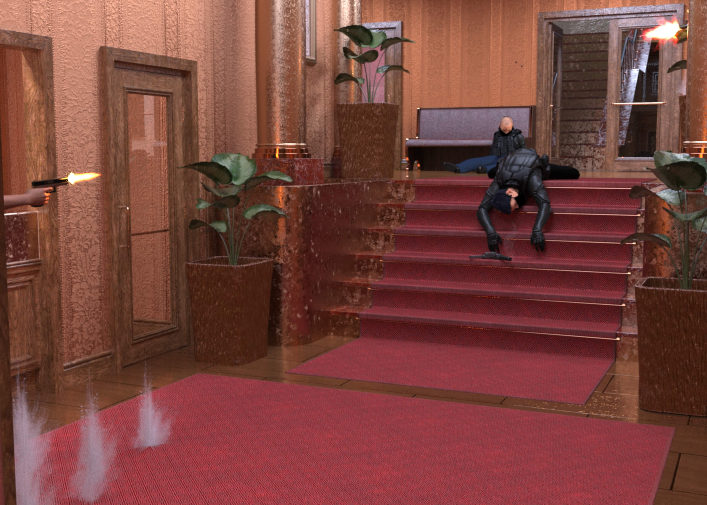 Grab the cat 3D Render, Digital Art by ninjxc