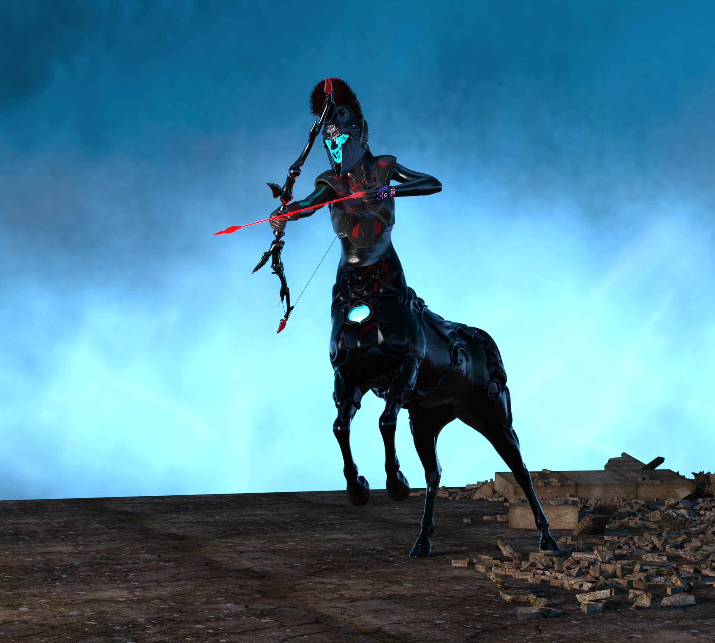 Interex warrior first test 3D Render, Digital Art by ninjxc