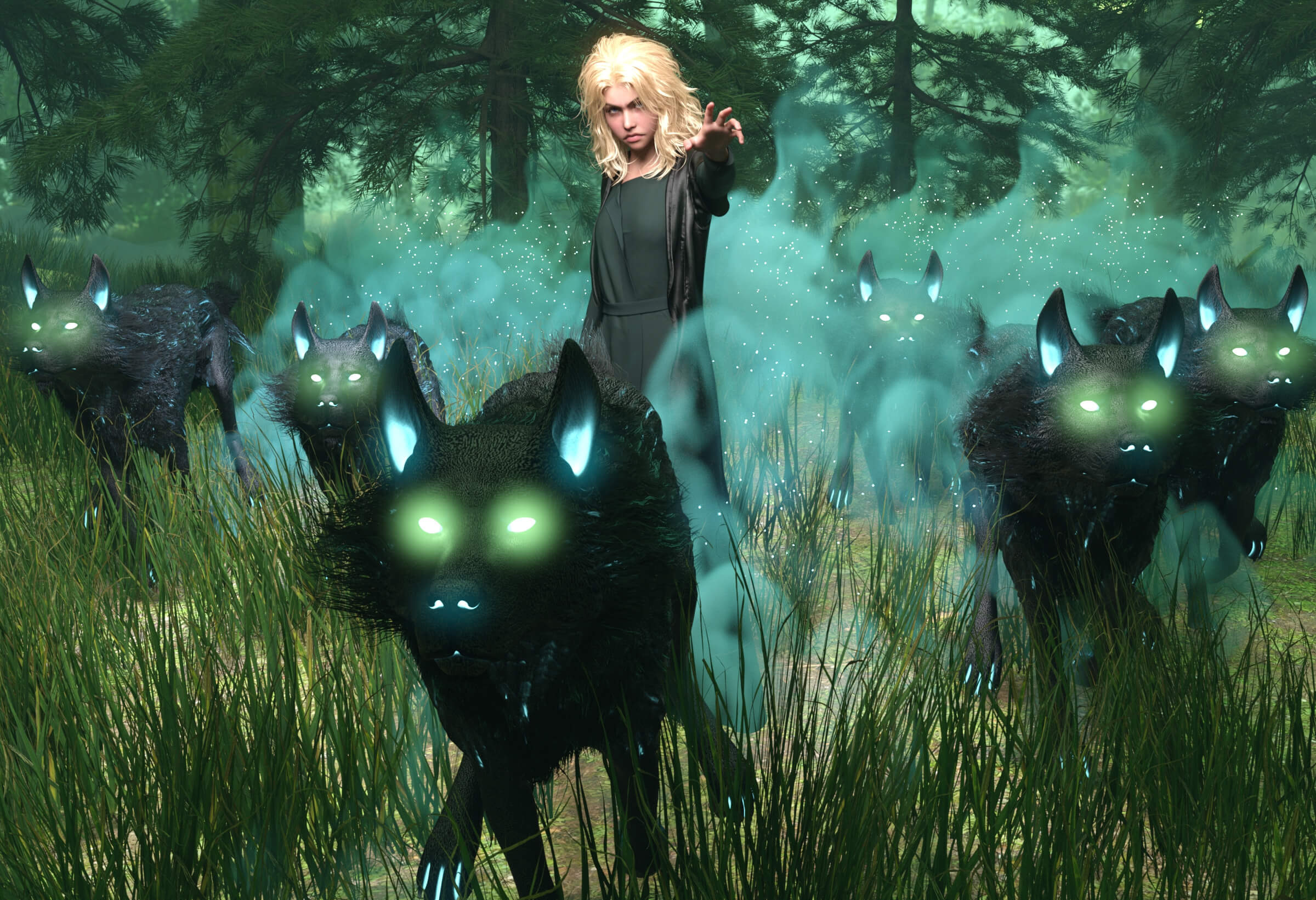 Monster tamer - Monster summoner 3D Render, Digital Art by ninjxc