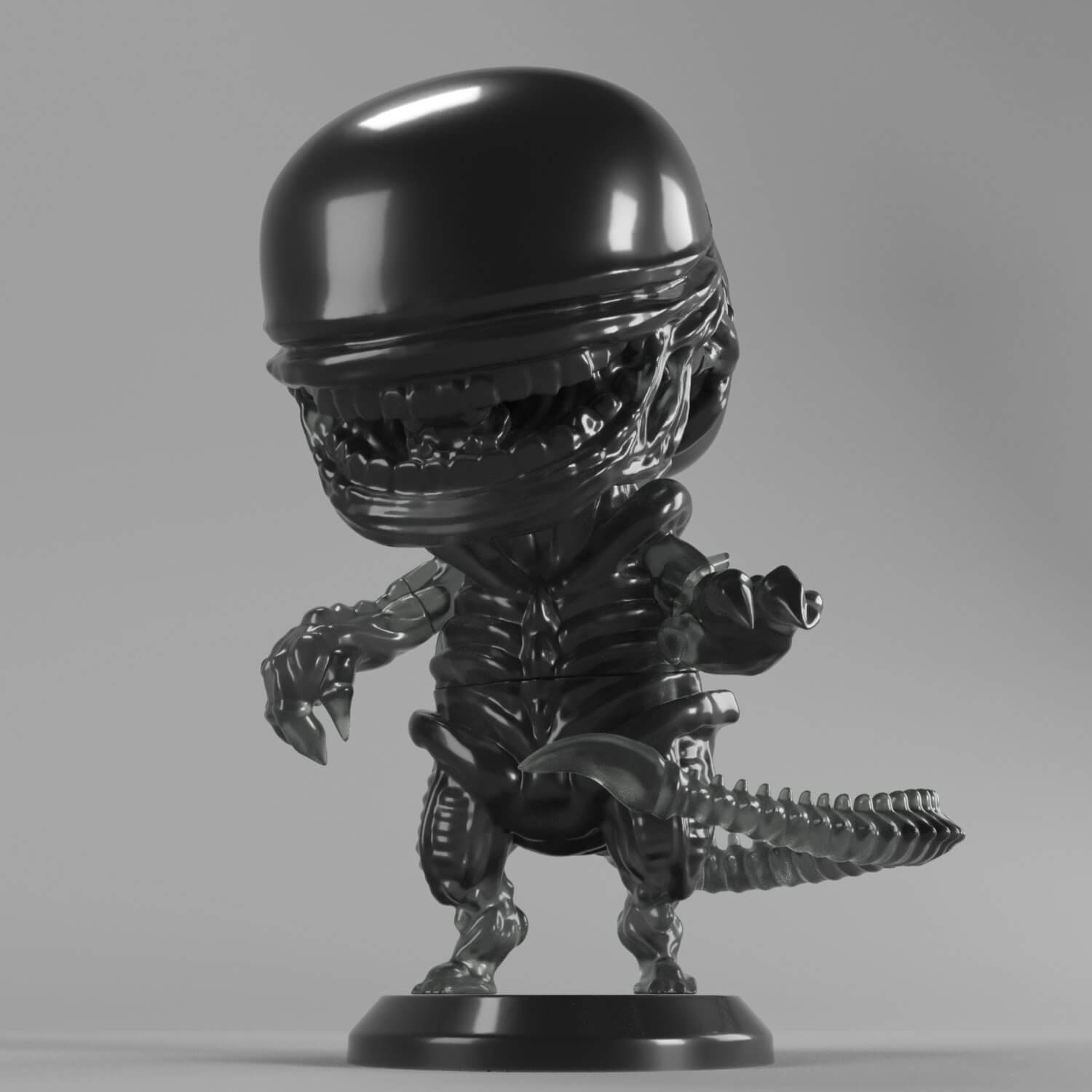 Alien Xenomorph Chibi - 3D Model by nivinpoly420
