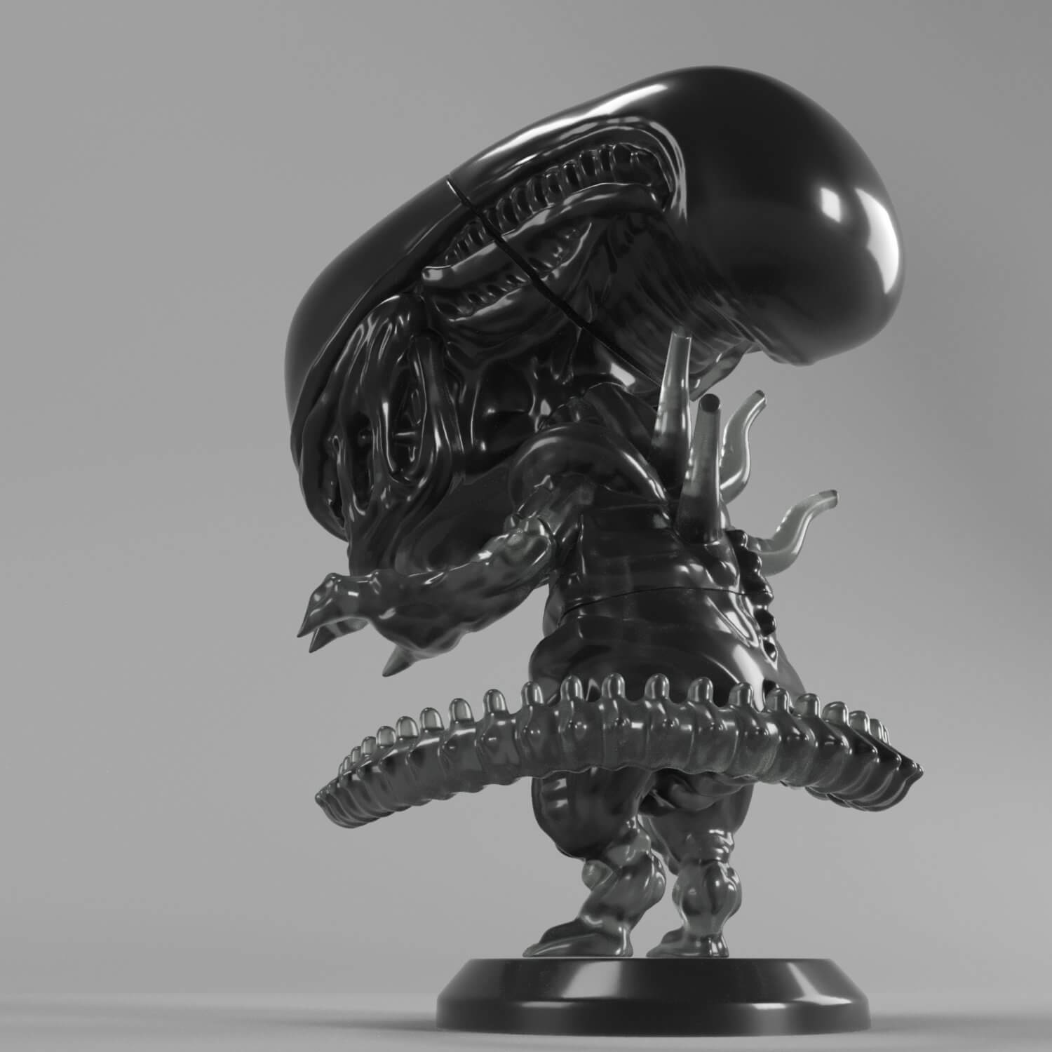 Alien Xenomorph Chibi - 3D Model by nivinpoly420