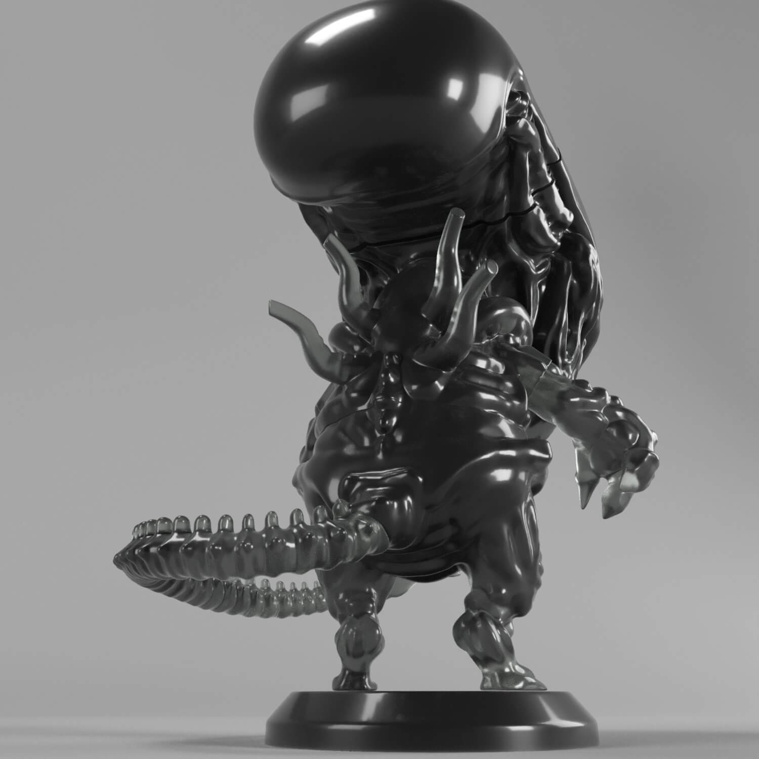Alien Xenomorph Chibi - 3D Model by nivinpoly420
