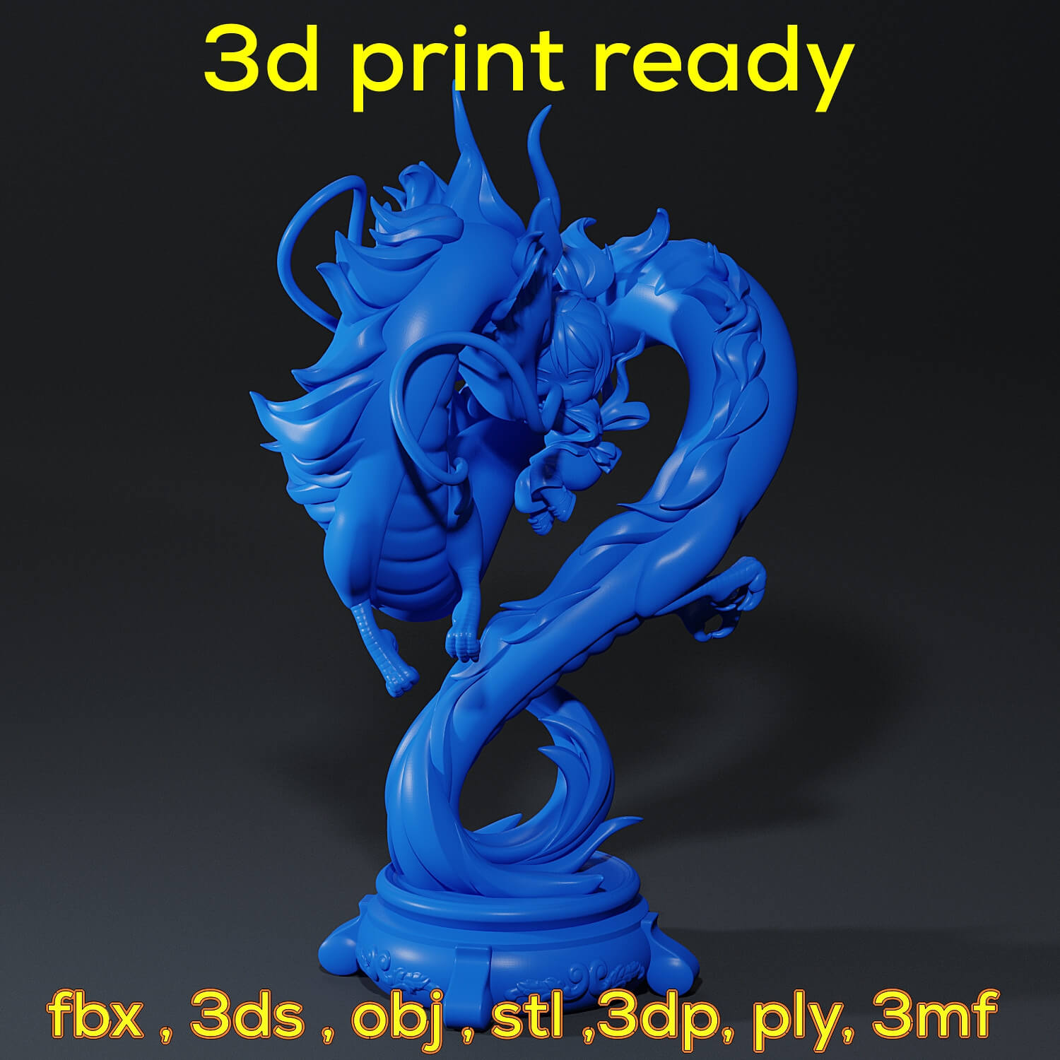 Spirited Away Movie Action Figure Chiro & Haku - 3D Model by nivinpoly420