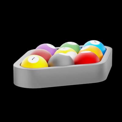 Billiardo Balls Collection - 3D Model by Nivora