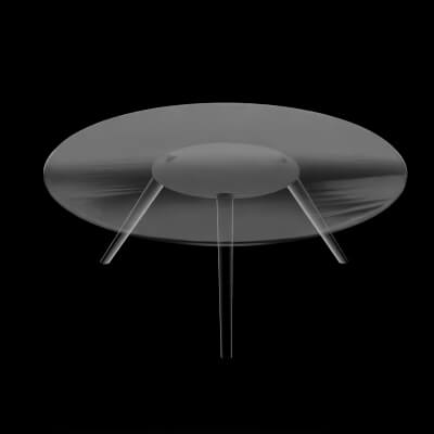 Glass Round Table - 3D Model by Nivora