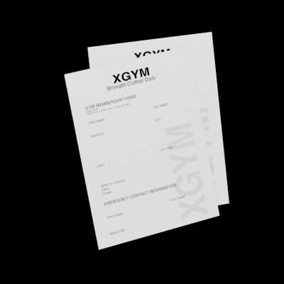 Gym Membership Paper - 3D Model by Nivora