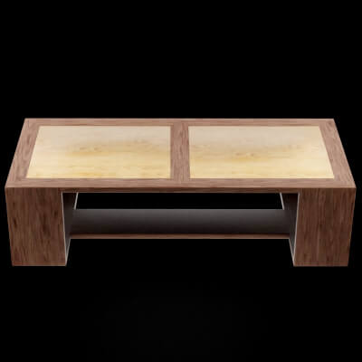 Wooden Table - 3D Model by Nivora