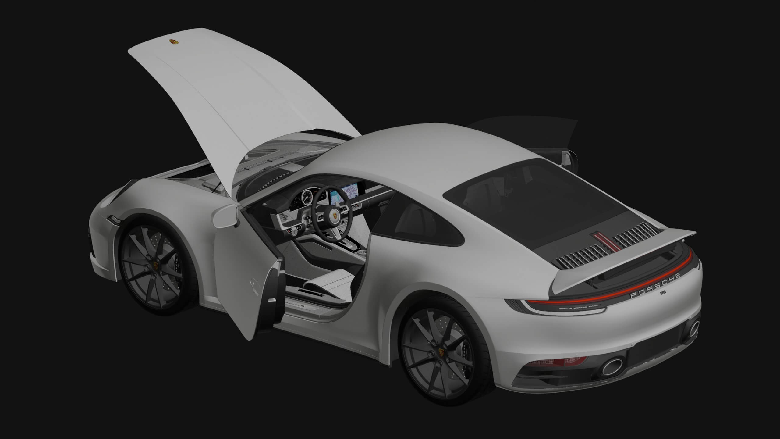 Porsche 911 Carrera 4S - 3D Model by NLM Team