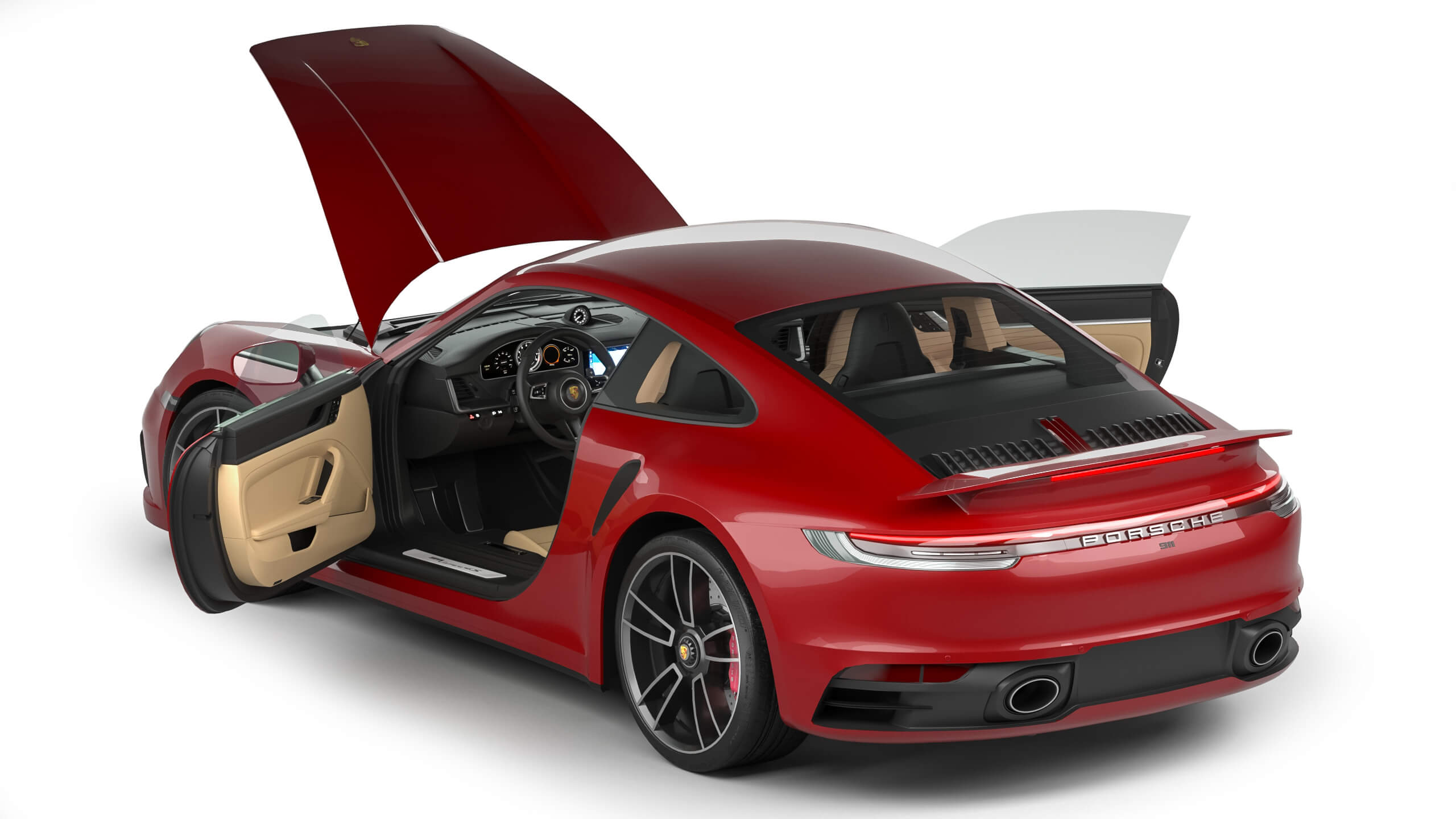 Porsche 911 Turbo S - 3D Model by NLM Team