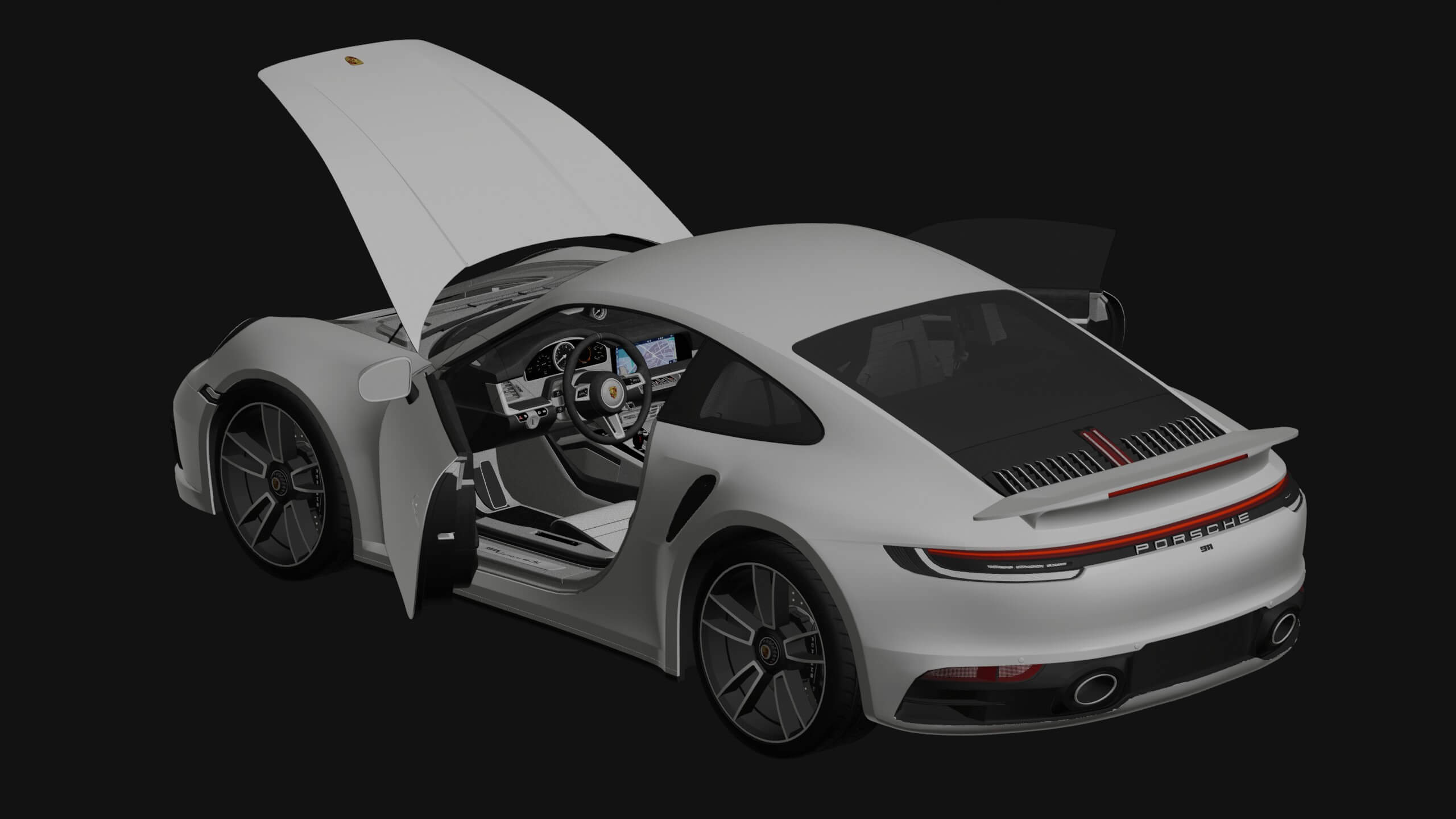 Porsche 911 Turbo S - 3D Model by NLM Team