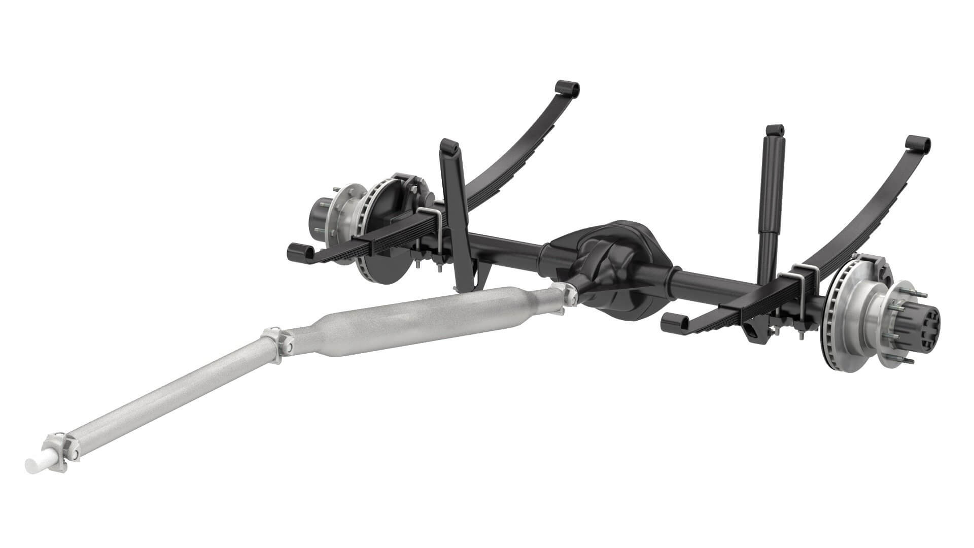 Dually Axle and Driveshaft - 3D Model by nnavas3d