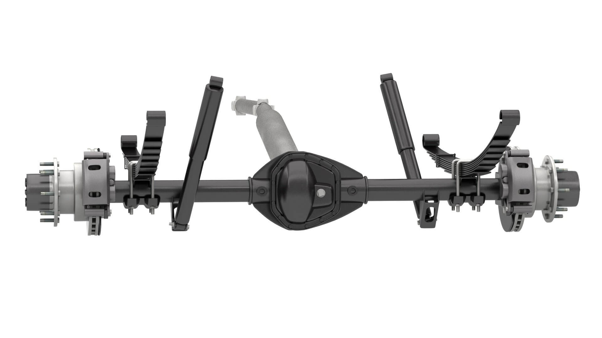 Dually Axle and Driveshaft - 3D Model by nnavas3d