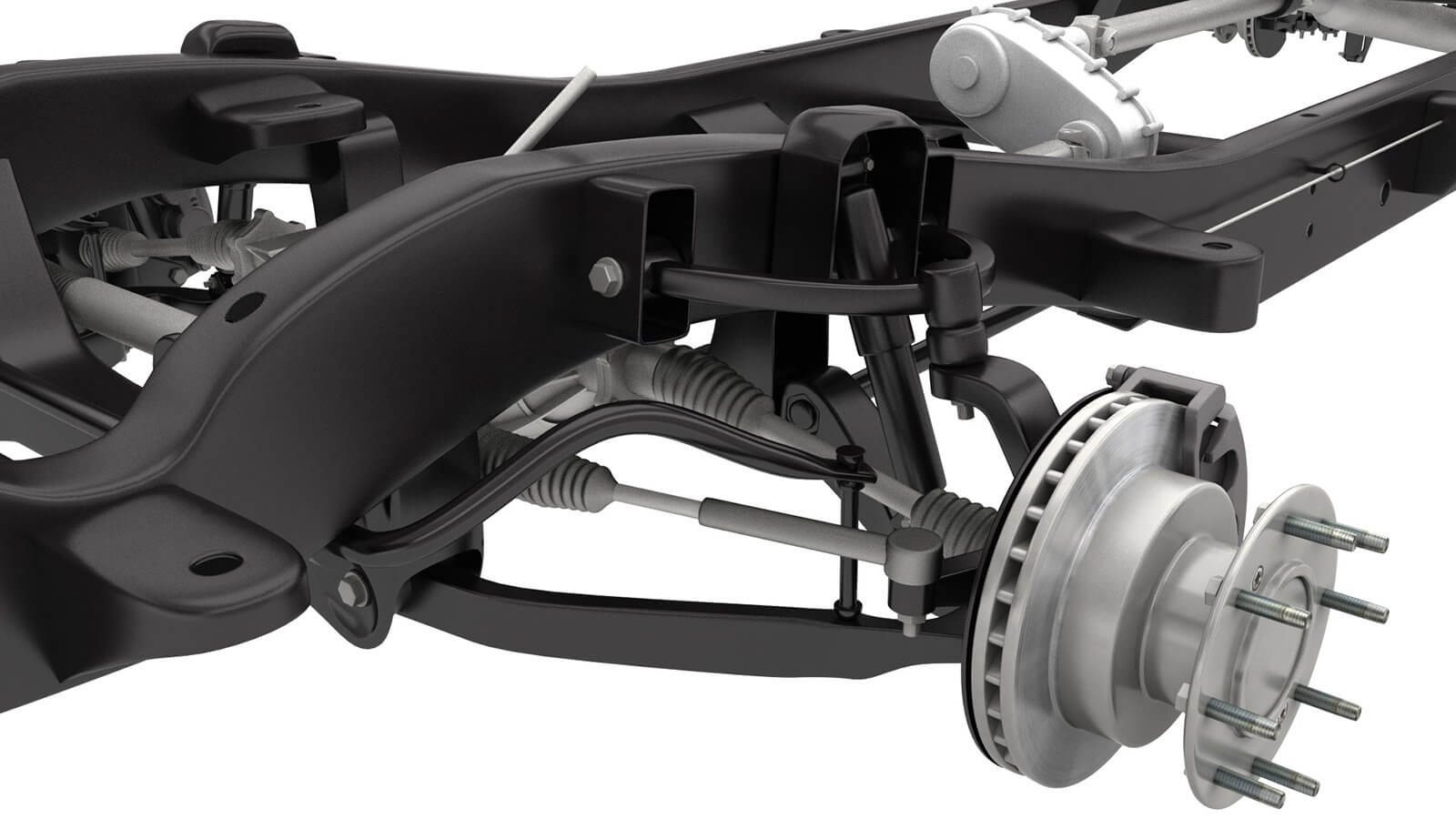 Dually Pickup Truck Chassis 4WD IFS - 3D Model by nnavas3d