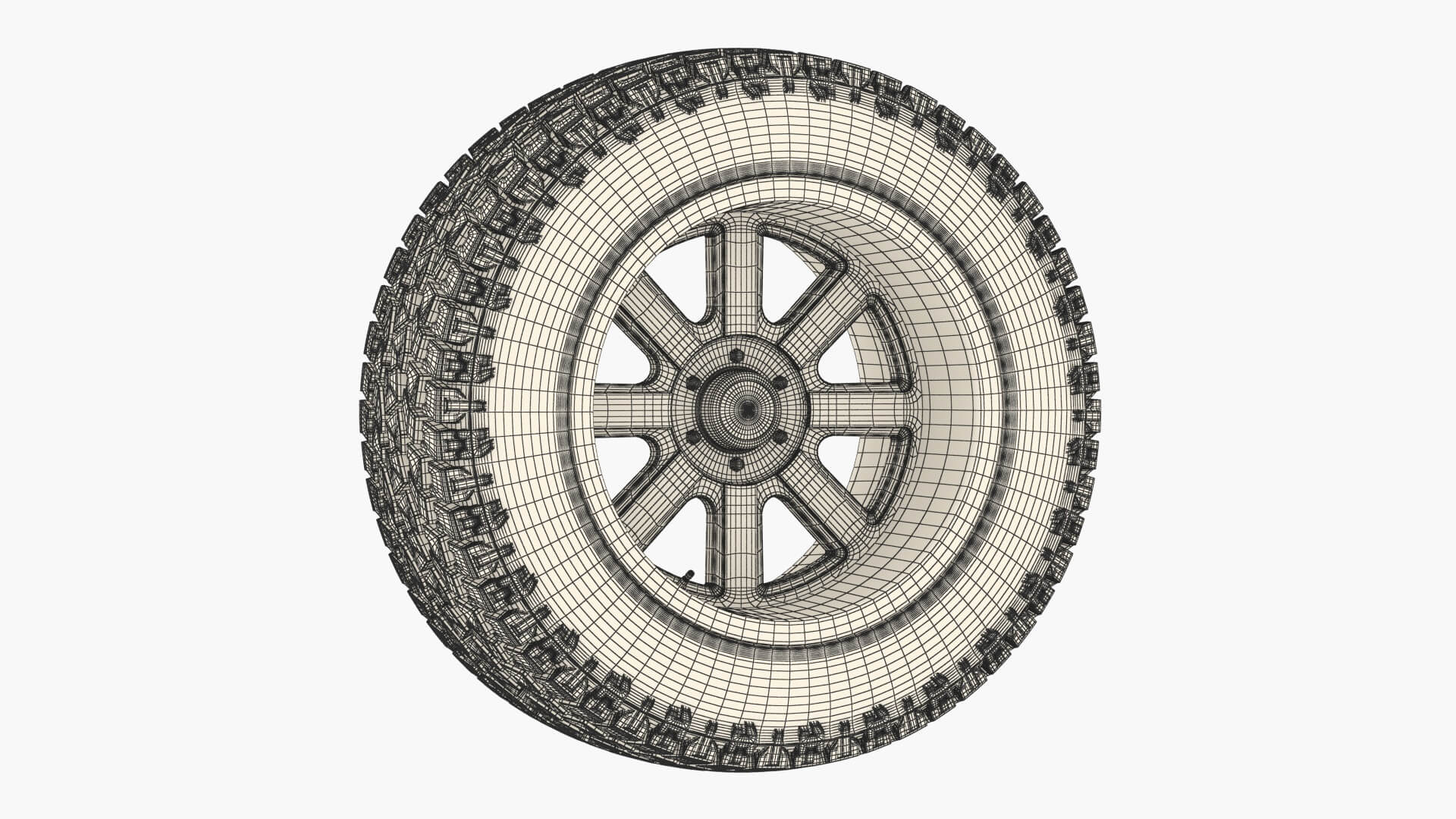 Off Road Wheel and Tire 16 3D Render, Digital Art by nnavas3d