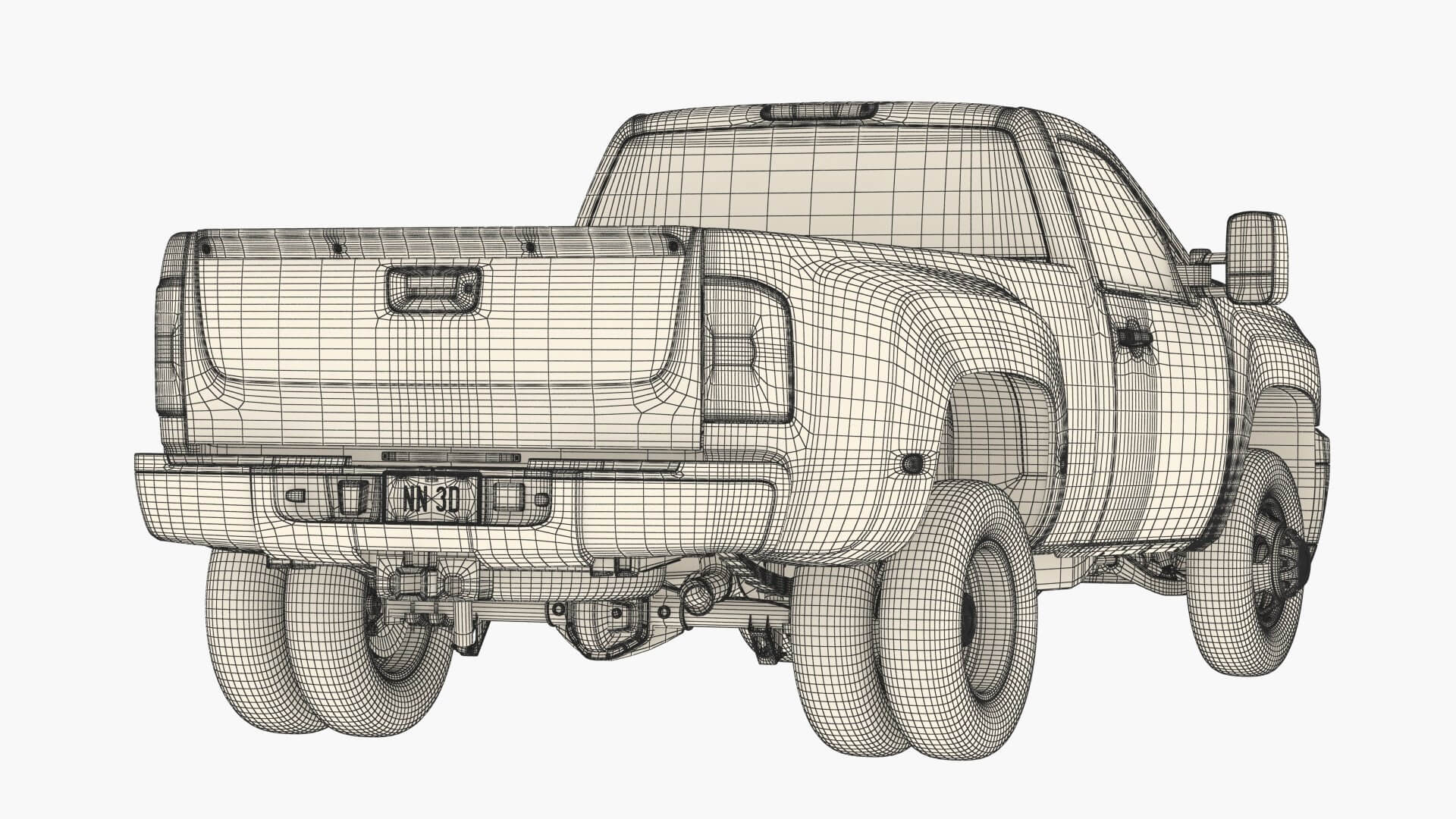 Generic Dually Pickup Truck 16 - 3D Model by nnavas3d