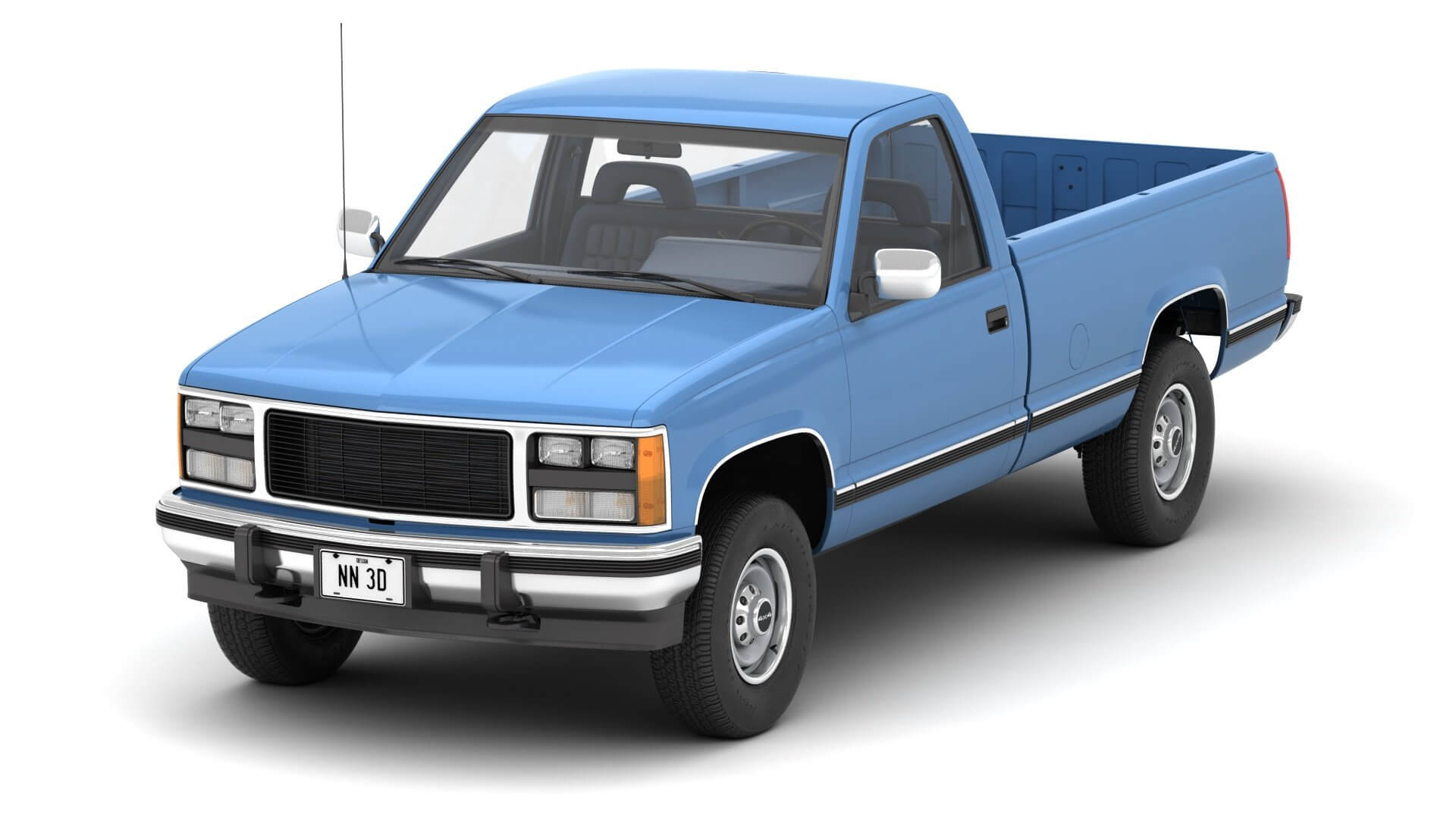 Generic Pickup Truck 23 - 3D Model by nnavas3d