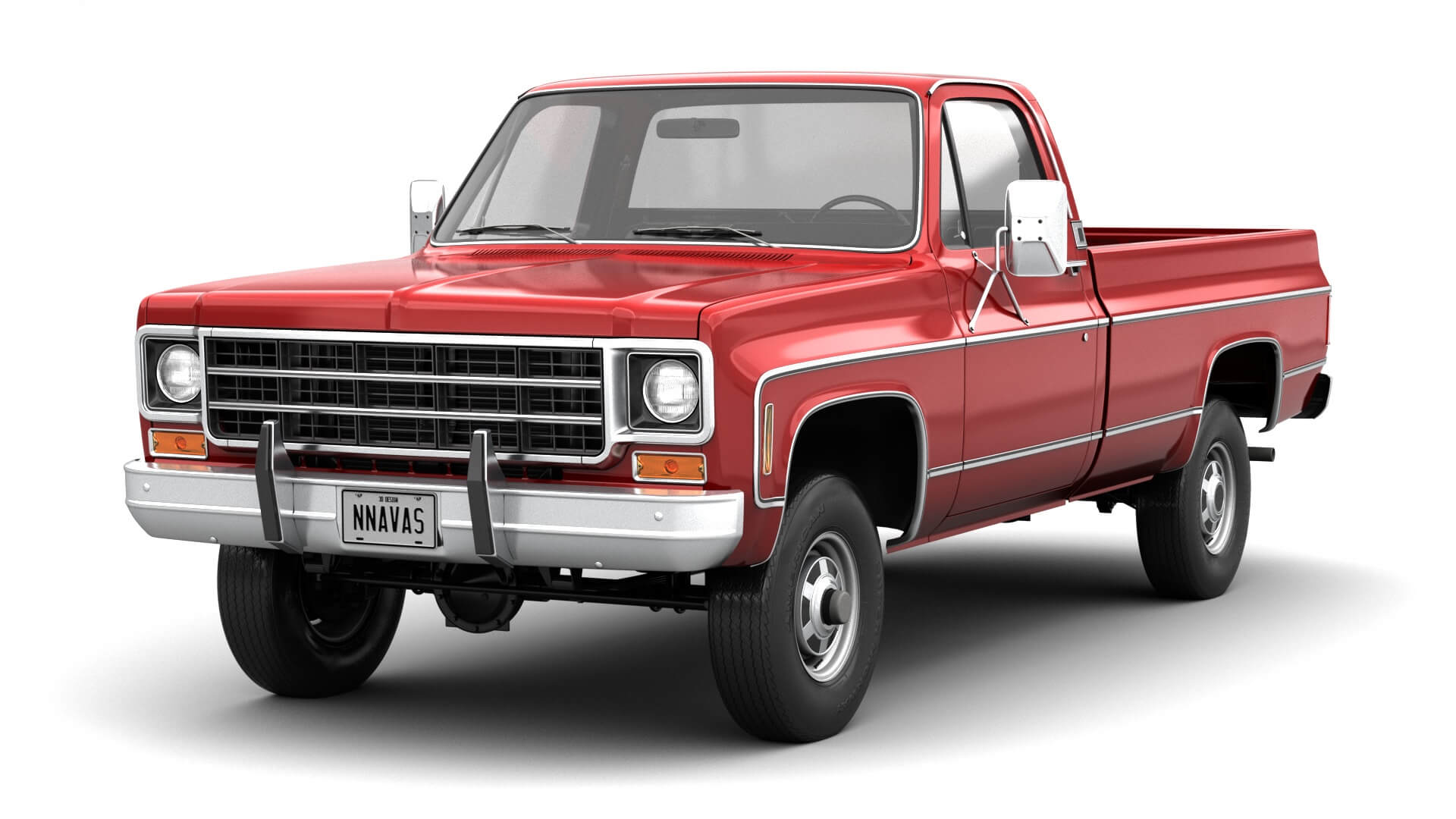 Generic Pickup Truck 7 - 3D Model by nnavas3d