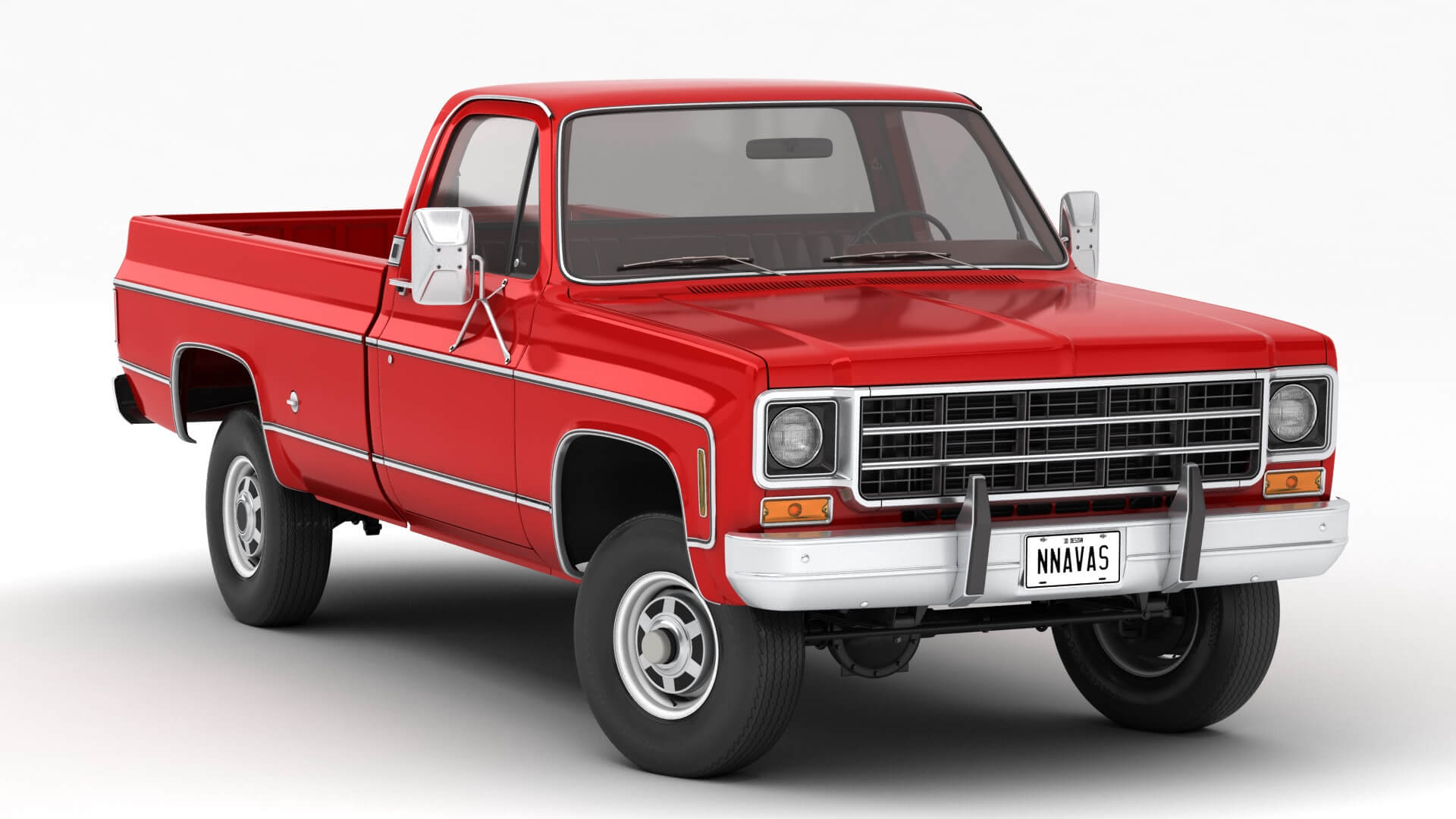 Generic Pickup Truck 7 - 3D Model by nnavas3d