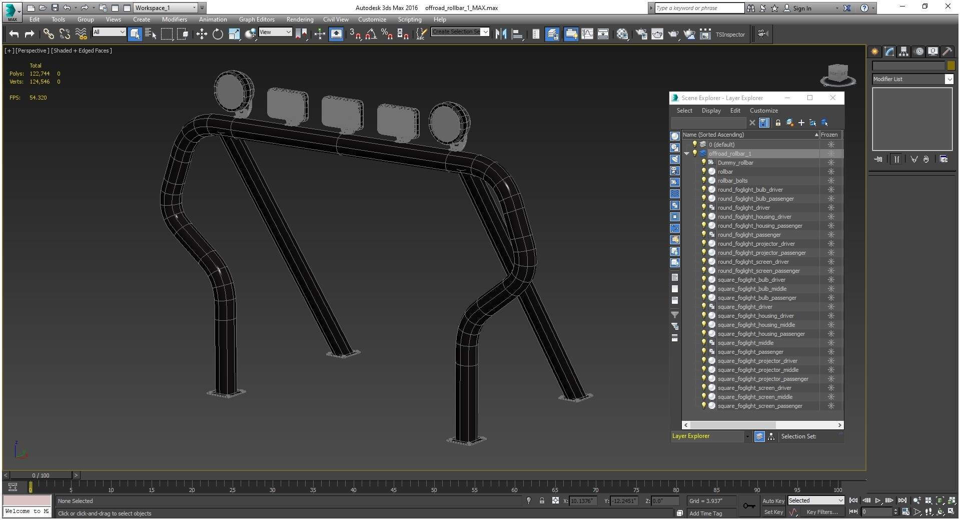 Off Road Roll Bar 1 - 3D Model by nnavas3d