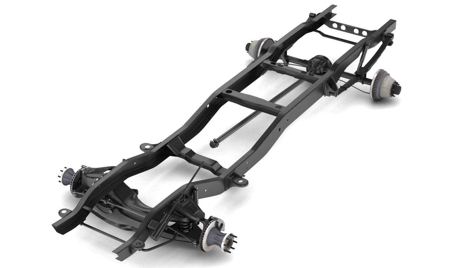 Pickup Truck Chassis Dually 2WD - 3D Model by nnavas3d