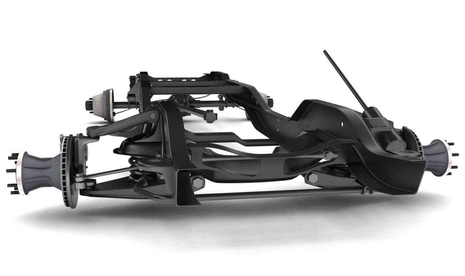 Pickup Truck Chassis Dually 2WD - 3D Model by nnavas3d