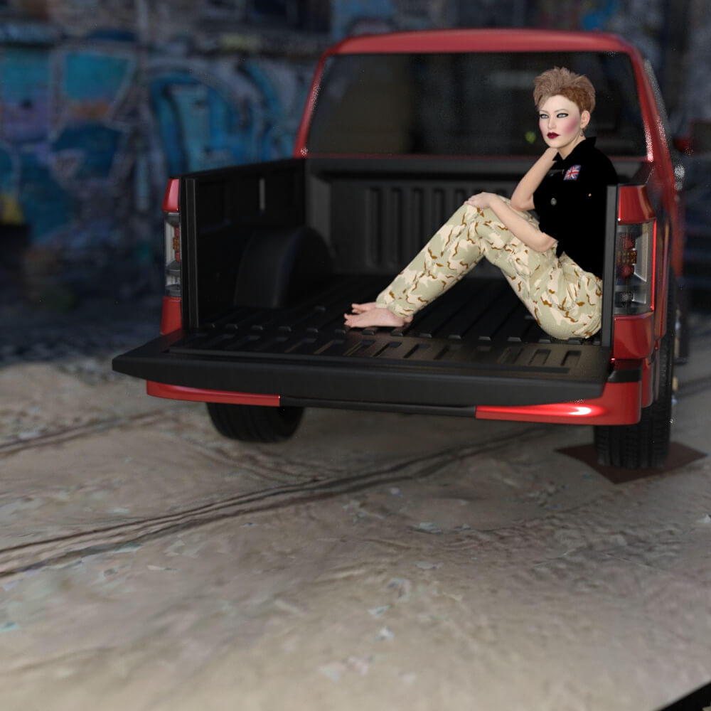 Blake the Lovely 3D Render, Digital Art by nocprince