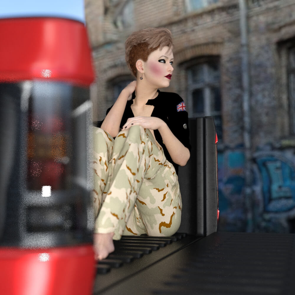 Blake the Lovely 3D Render, Digital Art by nocprince