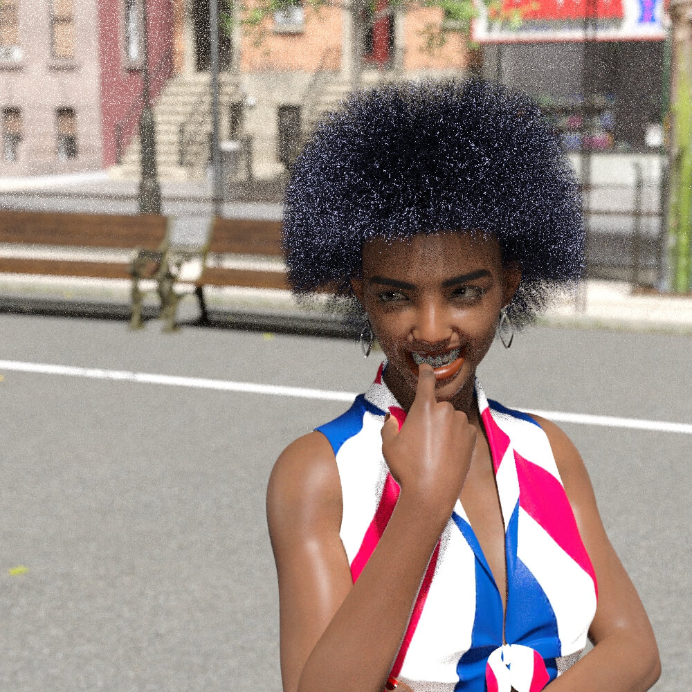 Sweet Dominique 3D Render, Digital Art by nocprince