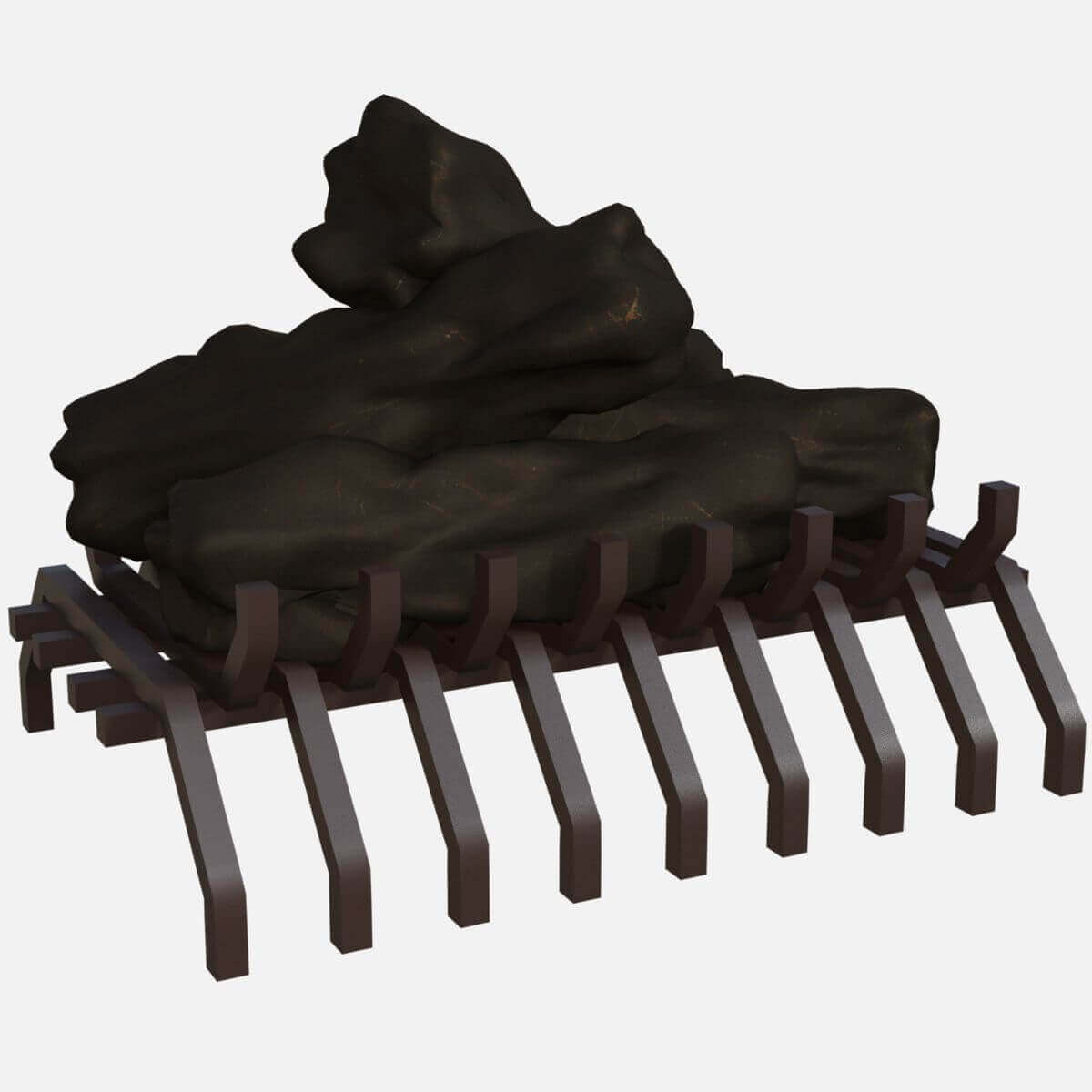 Fireplace Grate and Burnt Logs - 3D Model by Nocrurnal Animations