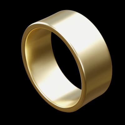 Golden Ring Jewelry - 3D Model by NoctraWear