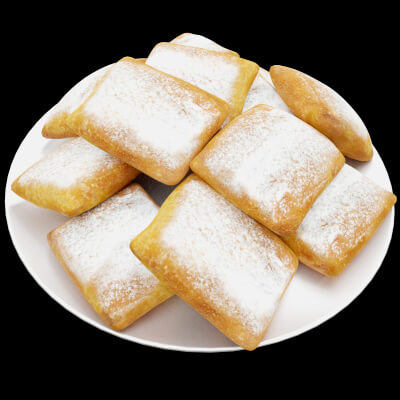 Plate of Beignets - 3D Model by NoctraWear