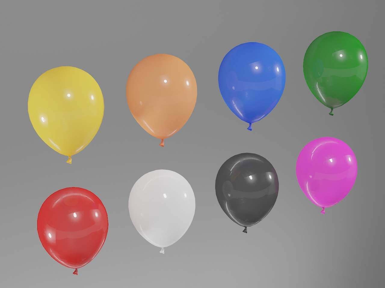 Balloons - 3D Model by Noker