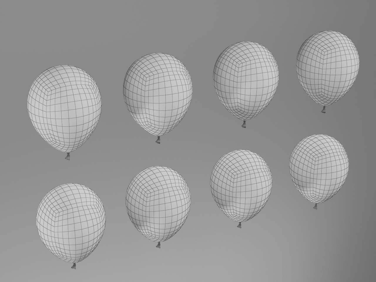 Balloons - 3D Model by Noker