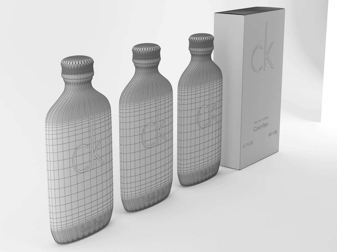 Calvin Klein Bottle & Box - 3D Model by Noker