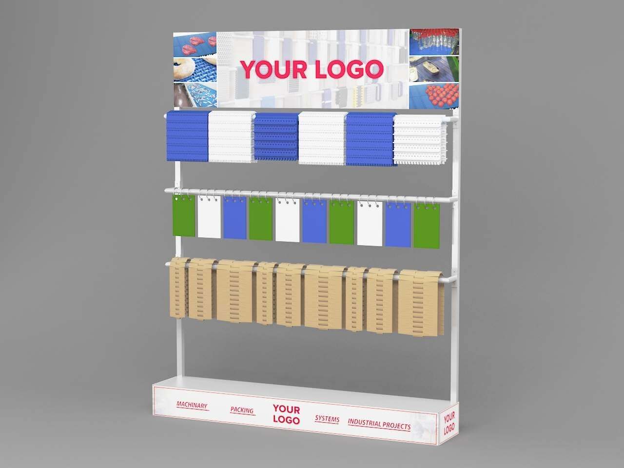 Store Display Stand Conveyor Belt - 3D Model by Noker