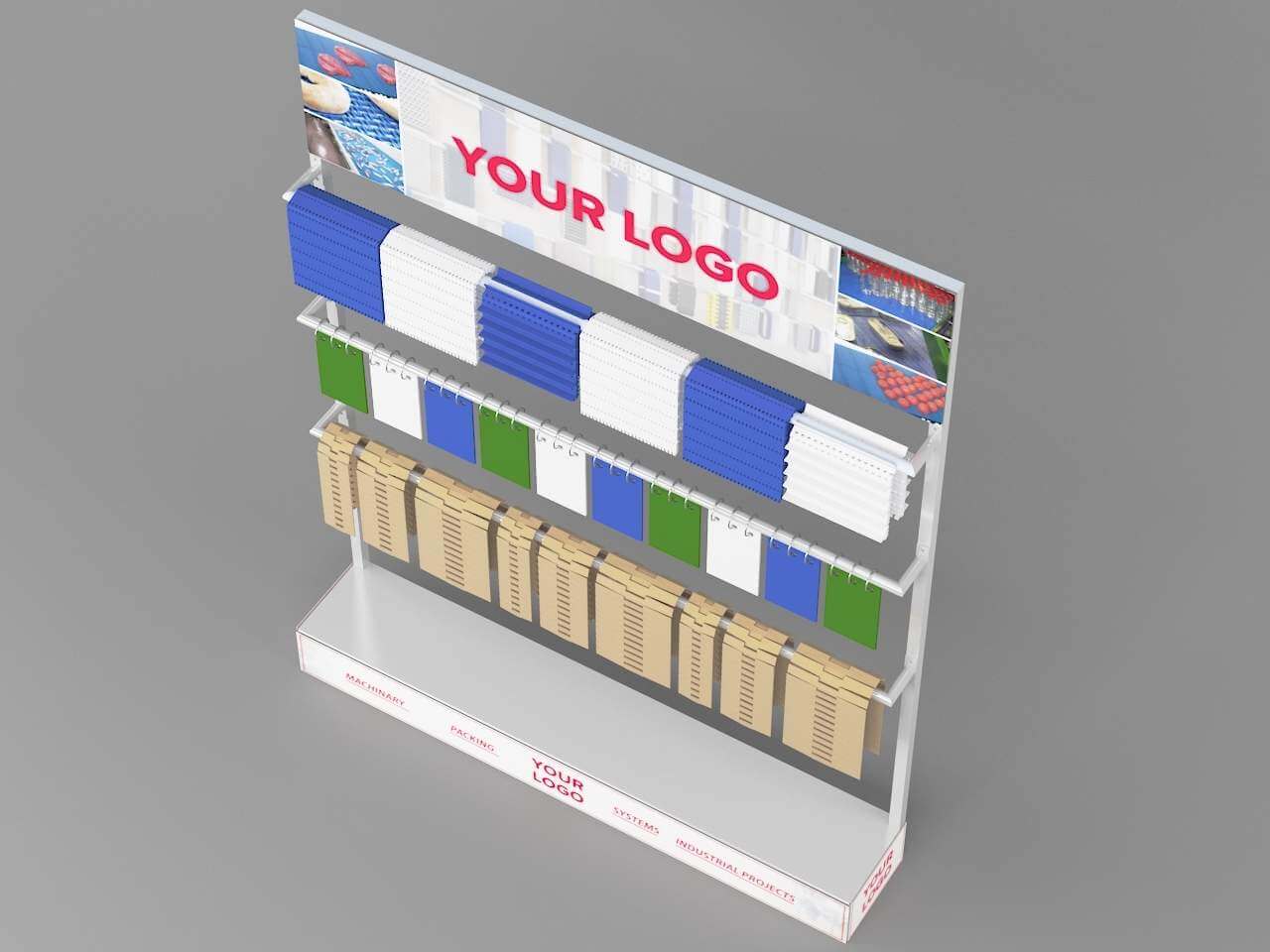 Store Display Stand Conveyor Belt - 3D Model by Noker