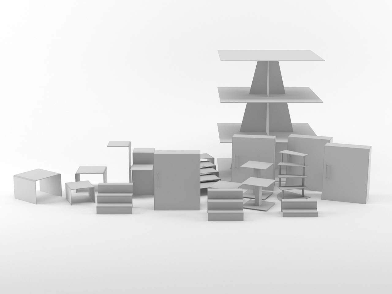 Display Stand Pack - 3D Model by Noker