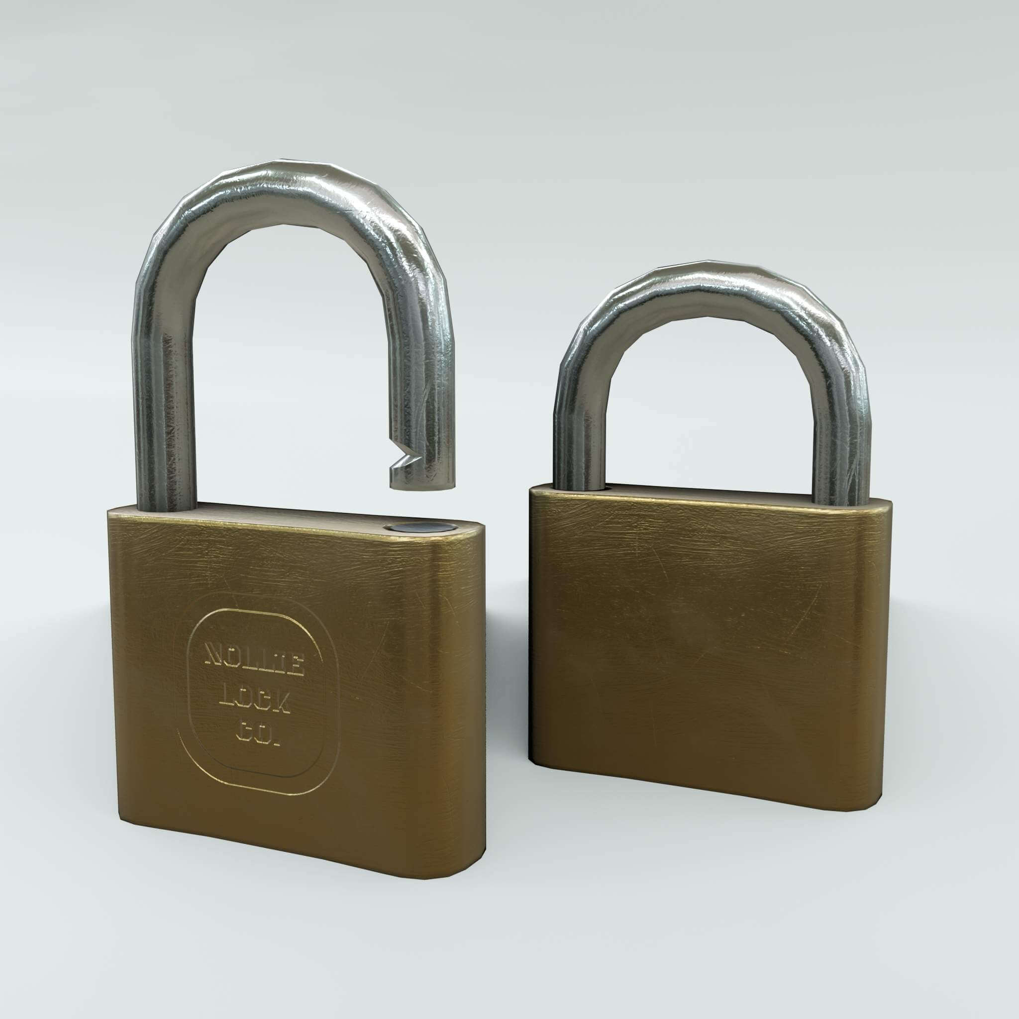 Padlock - Free 3D Model by NollieInward
