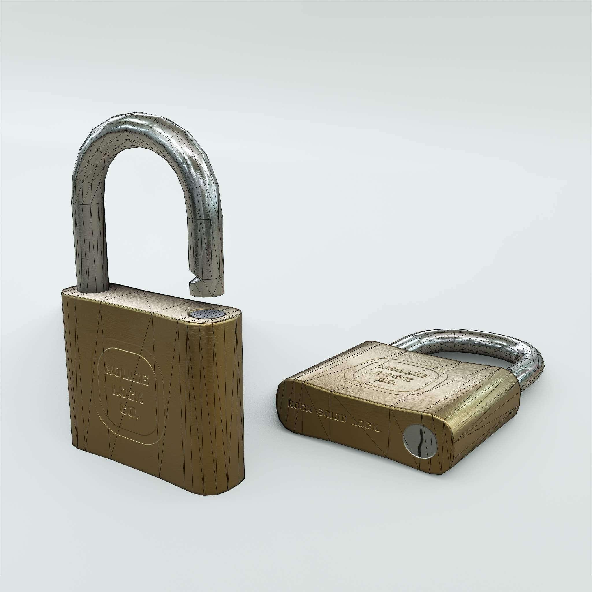 Padlock - Free 3D Model by NollieInward