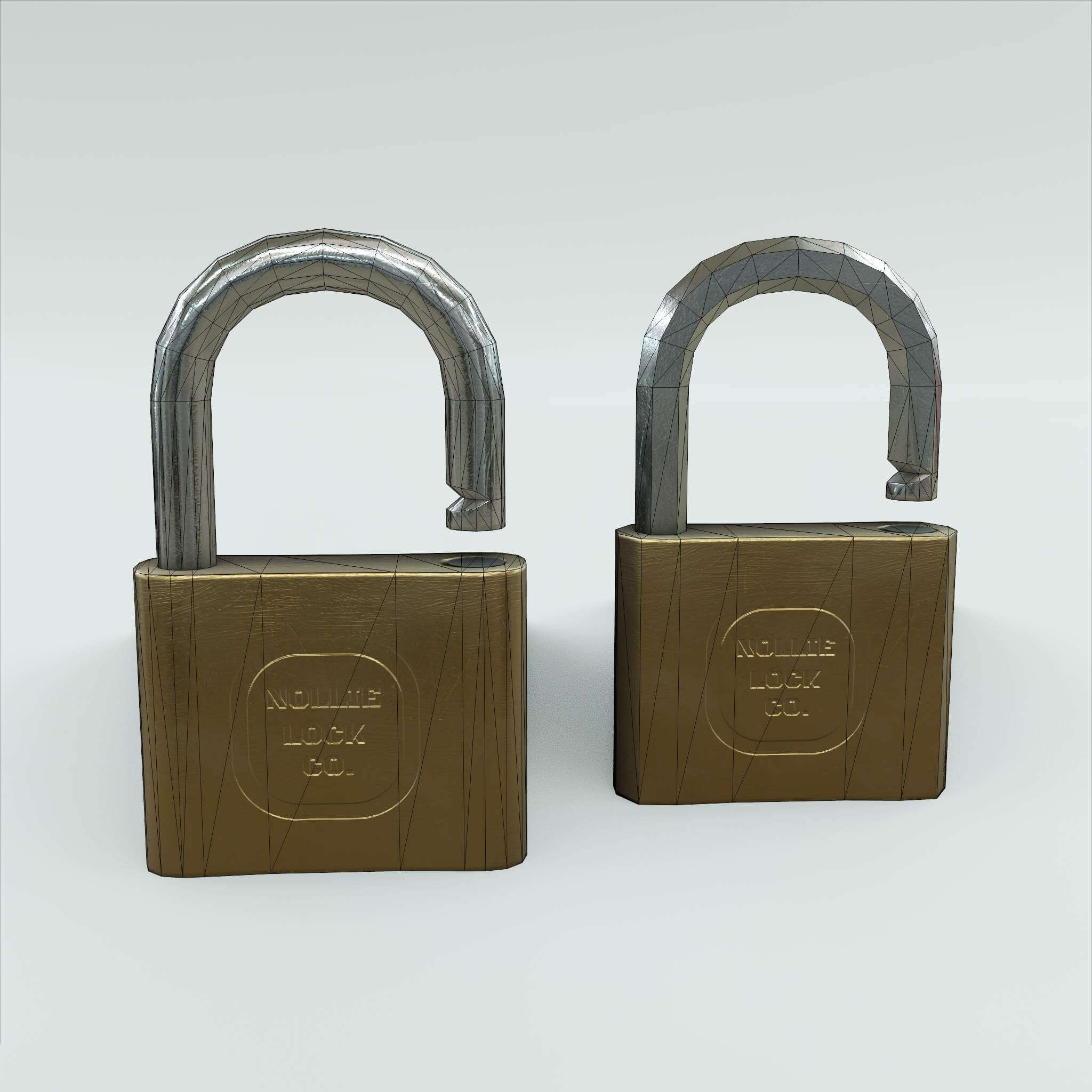 Padlock - Free 3D Model by NollieInward