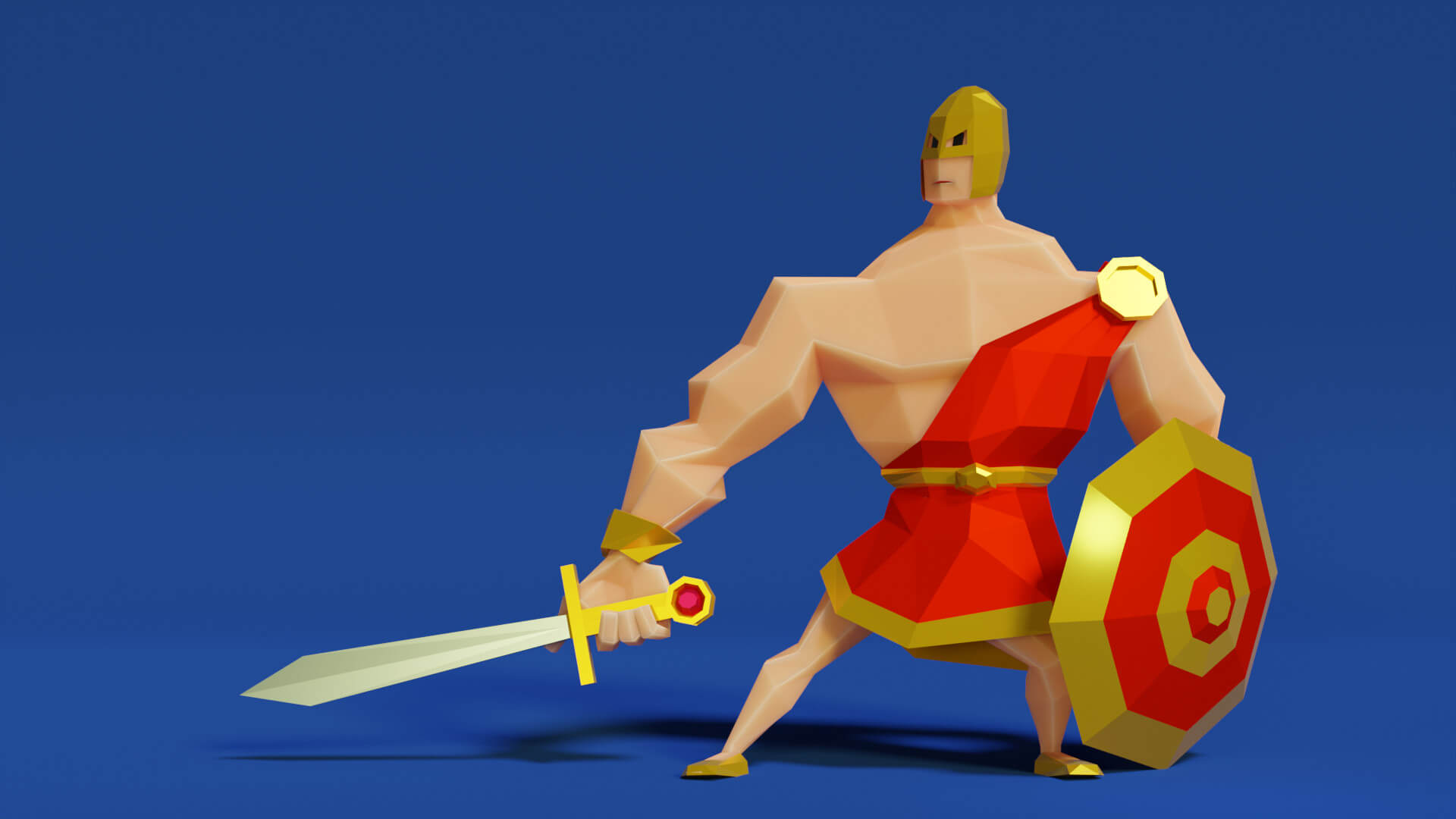 Ancient Greek Solider - 3D Model by NomanKhalid