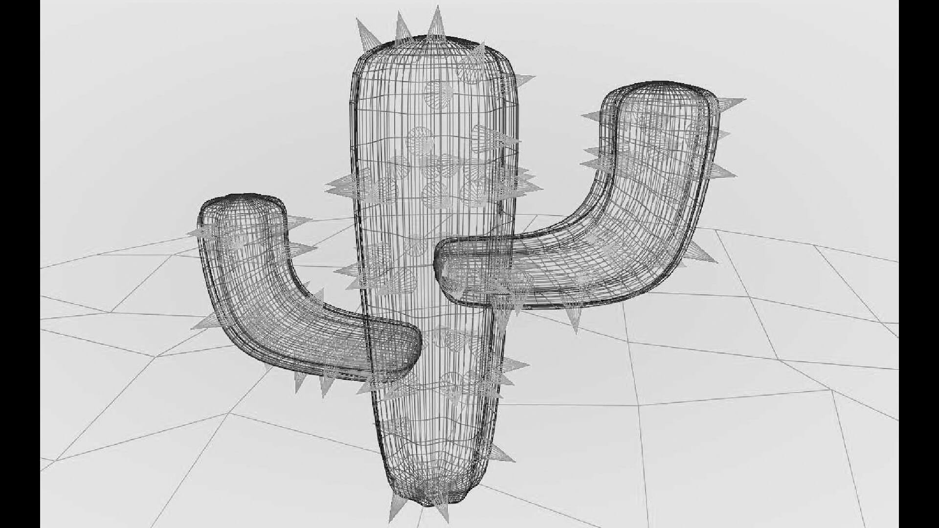 Cactus Model in Desert Scene by NomanKhalid