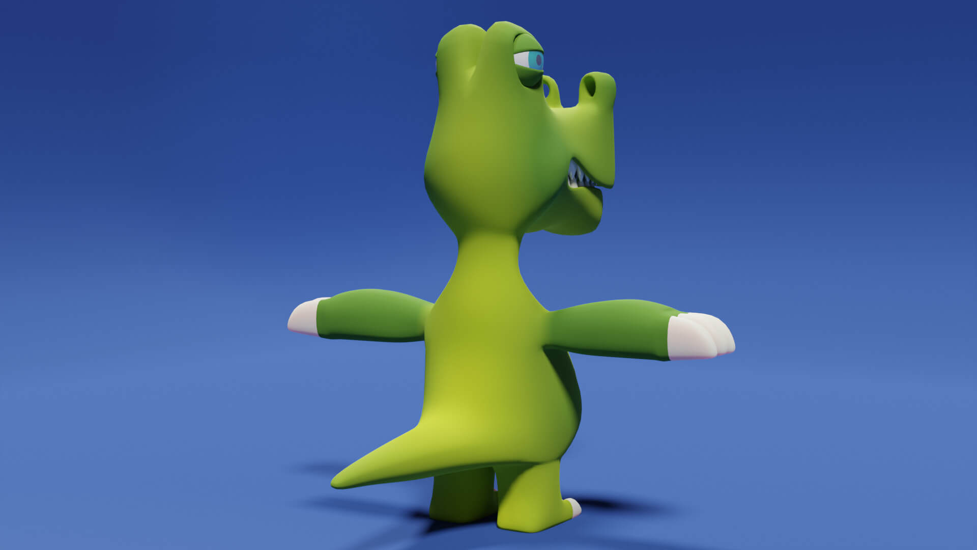 Cartoon Dinosaur - 3D Model by NomanKhalid