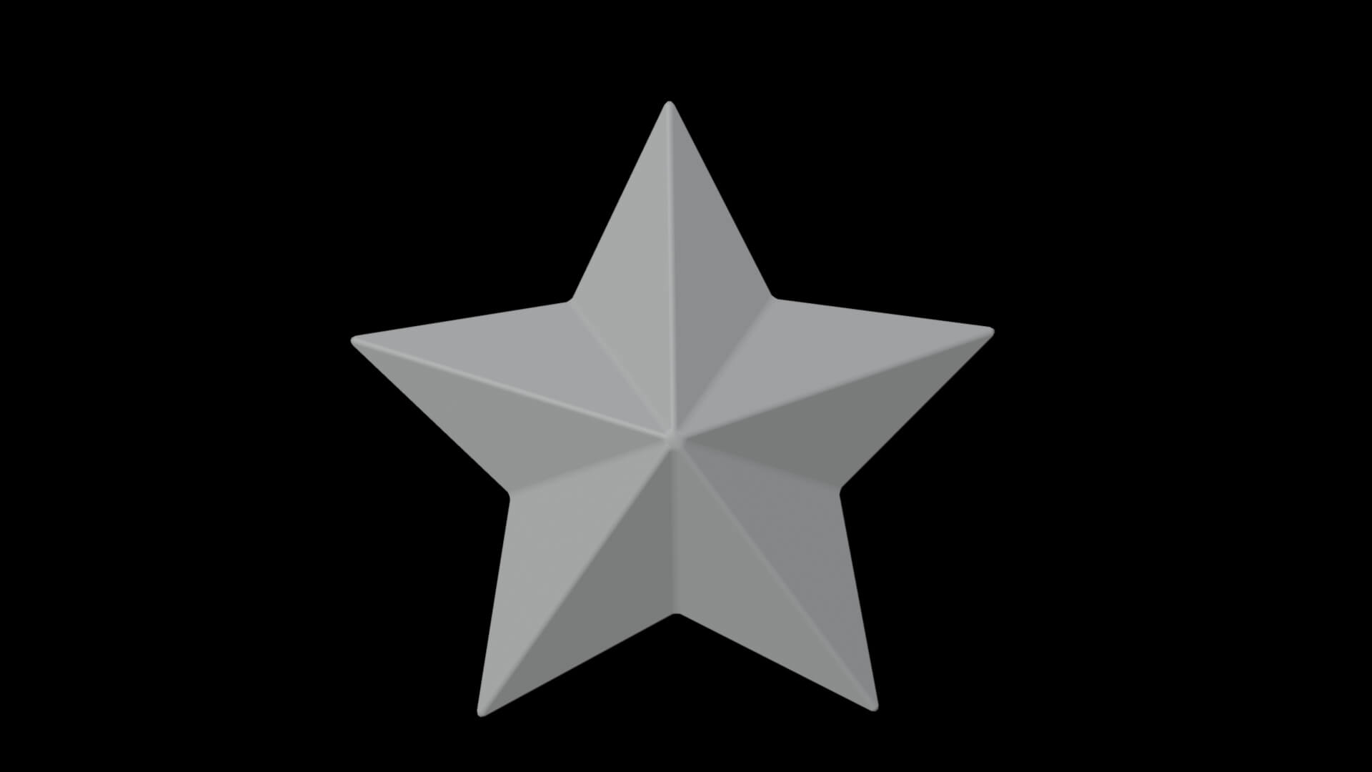 Low Poly Simple Star Model 3D Model by NomanKhalid